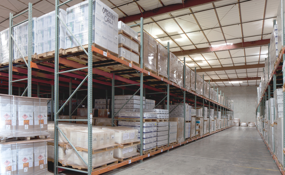 Example of Push-Back Racking for Desert Depot’s Warehouse - Interlake Mecalux