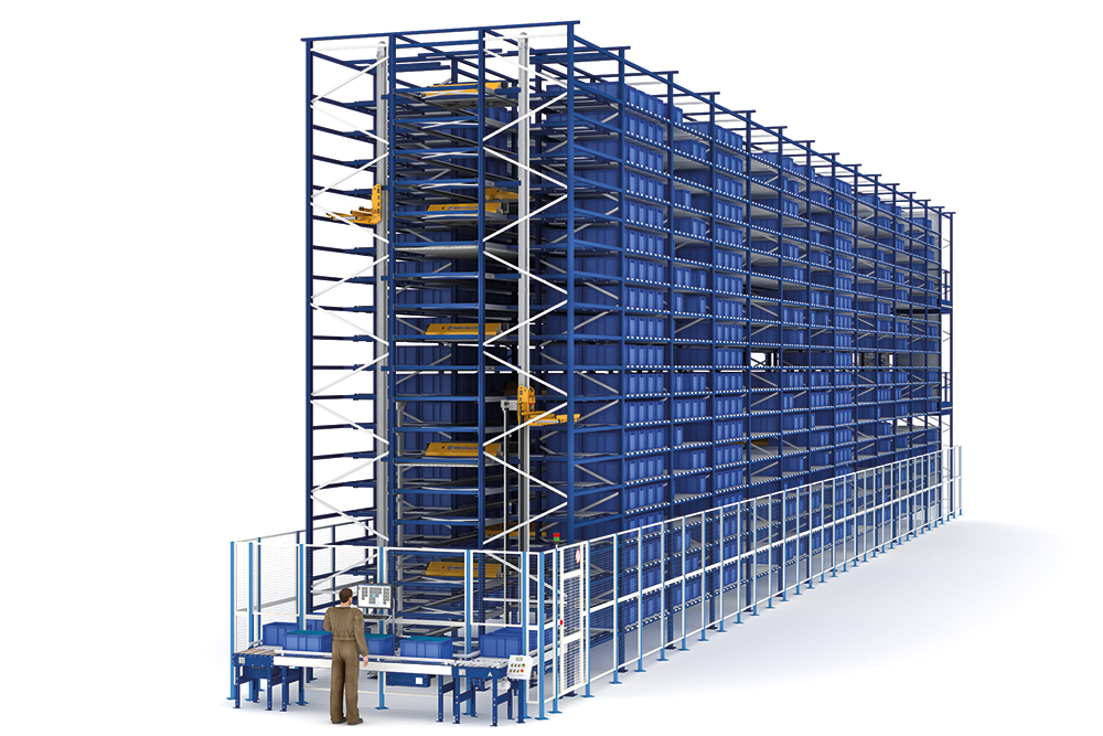 Shuttle System (automated storage solution for boxes) - Interlake Mecalux