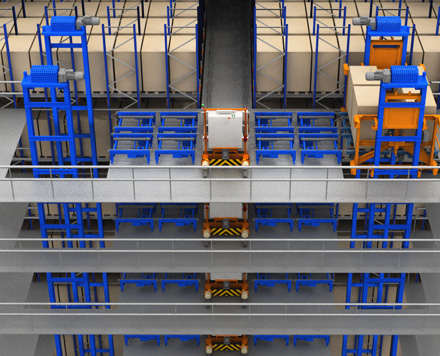 Automated Pallet Shuttle - Interlake Mecalux